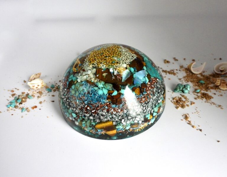 Demi sphère Océan | Les Orgonites